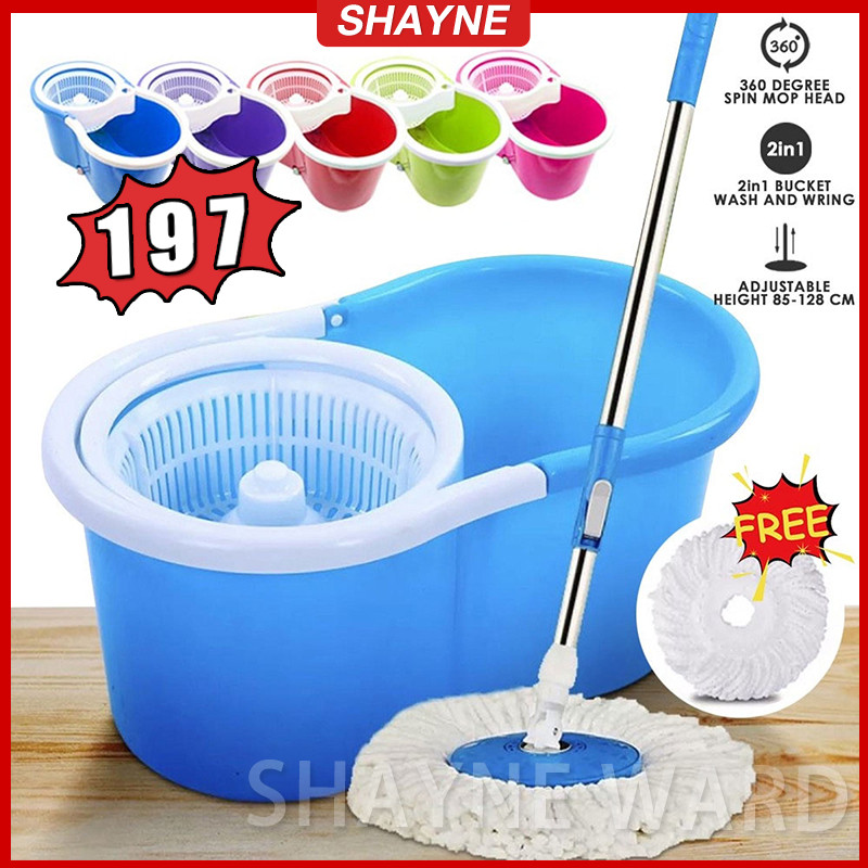 Mop with Spinner Magic Spin Tornado Mop 360 Wet And Dry Rotating Mop ...