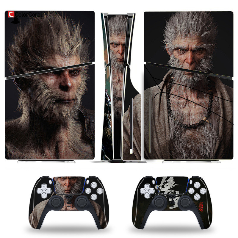 ColorCoral Black Myth Wukong for PS5 slim Game Handle Gaming Console ...