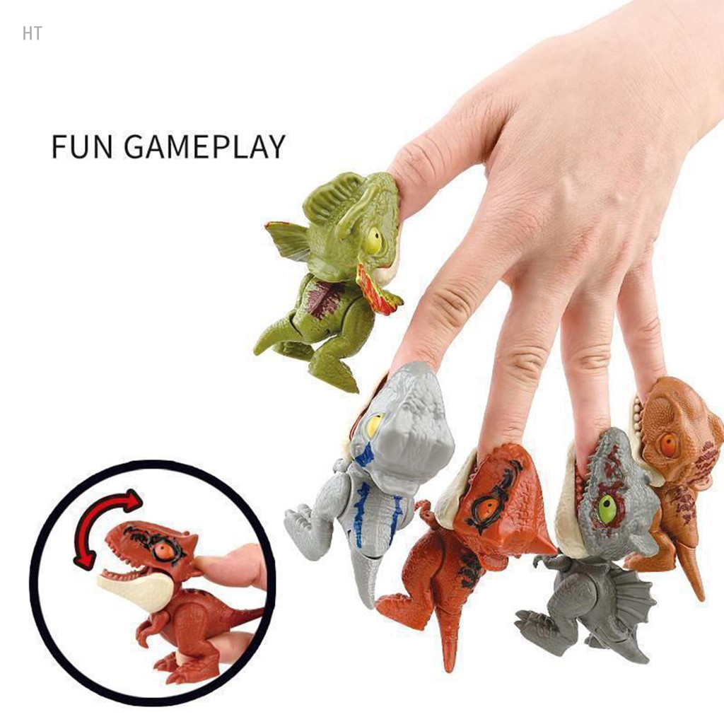 Finger Dinosaur Toy Model Toy Interactive Biting Hands Jurassic ...