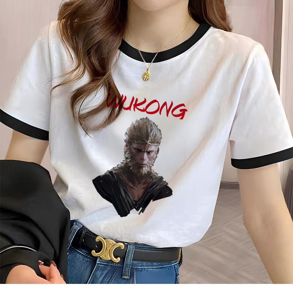 Cool Black Myth Wukong clothes men aesthetic graphic tees harajuku ...