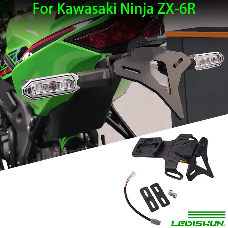 LEDISHUN Motorcycle Rear License Plate Holder Bracket Mount Accessories ...