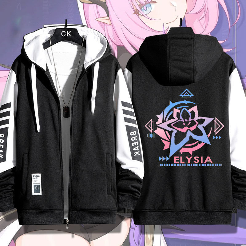 Honkai Impact 3 Elysia Clothes Boys Hooded Cardigan Sweater, Jacket ...