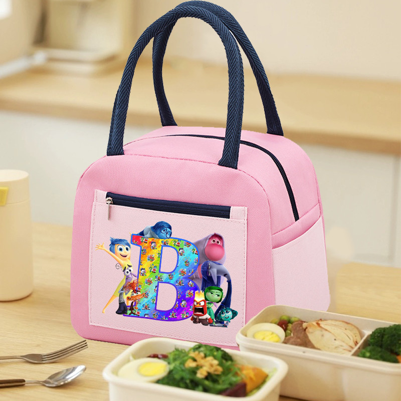 Inside Out 2 English letters A to Z Student portable lunch insulated ...
