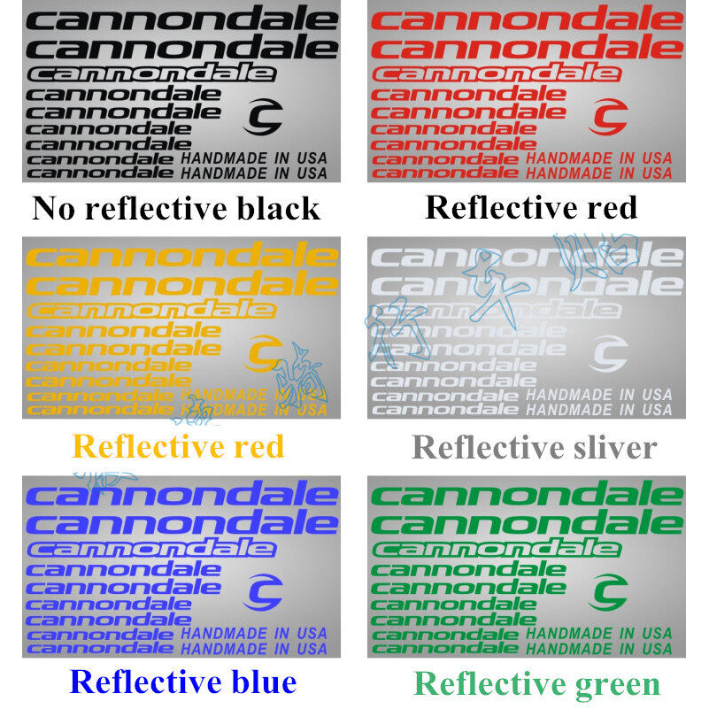 nxp-Cannondale Sticker Decal Bike MTB for Road Frame Reflective Plastic ...
