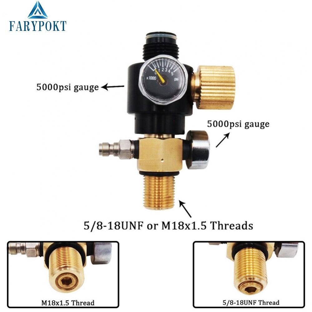 Adjustable PCP Air Cylinder Regulator with Pin Valve Compatibility for ...