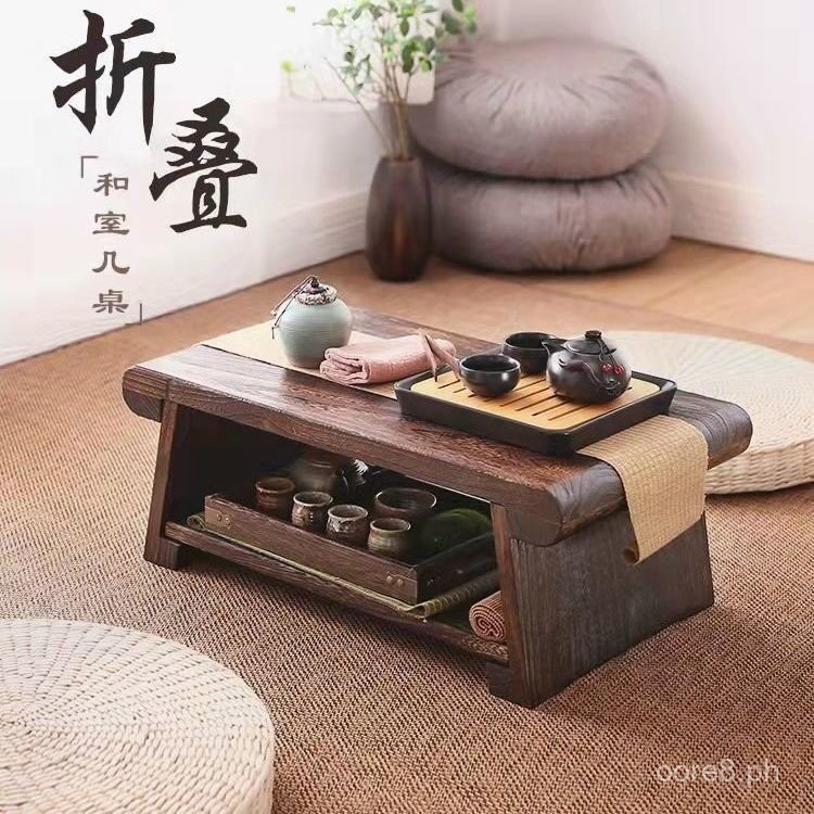 Japanese-Style Low Table Low Table Balcony Folding Floor Table Kang ...