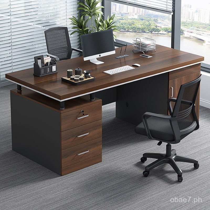 Office Table Desktop Computer Table and Chair Combination Household ...