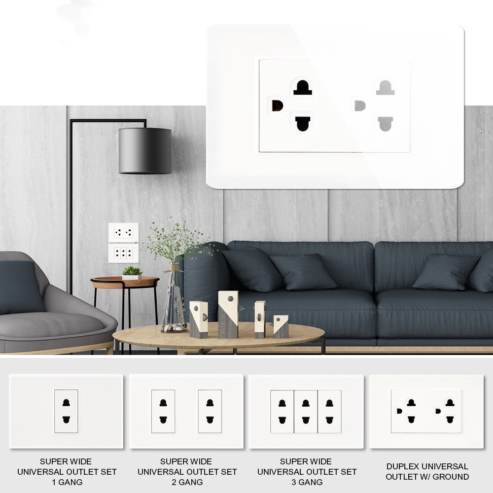 LP Wall Socket Outlet Household Socket for Wall White Universal Socket ...