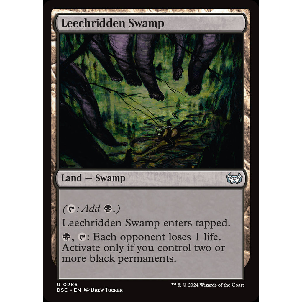 Leechridden Swamp [Duskmourn: House of Horror Commander] | Shopee ...