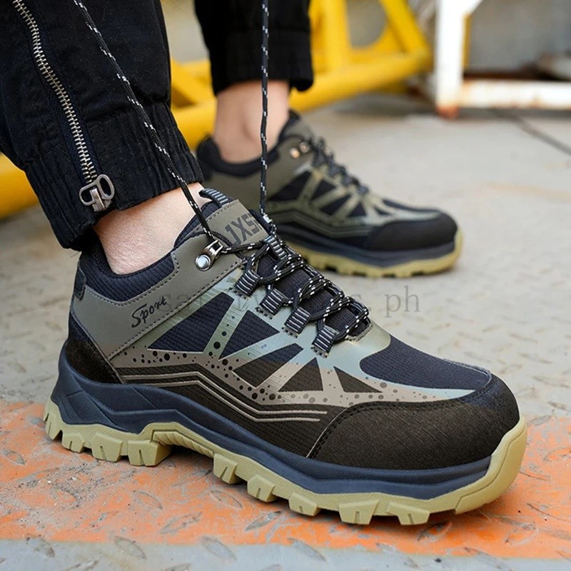 New Work Safety Shoes For Men Male Steel Toe Anti-smashing Working ...