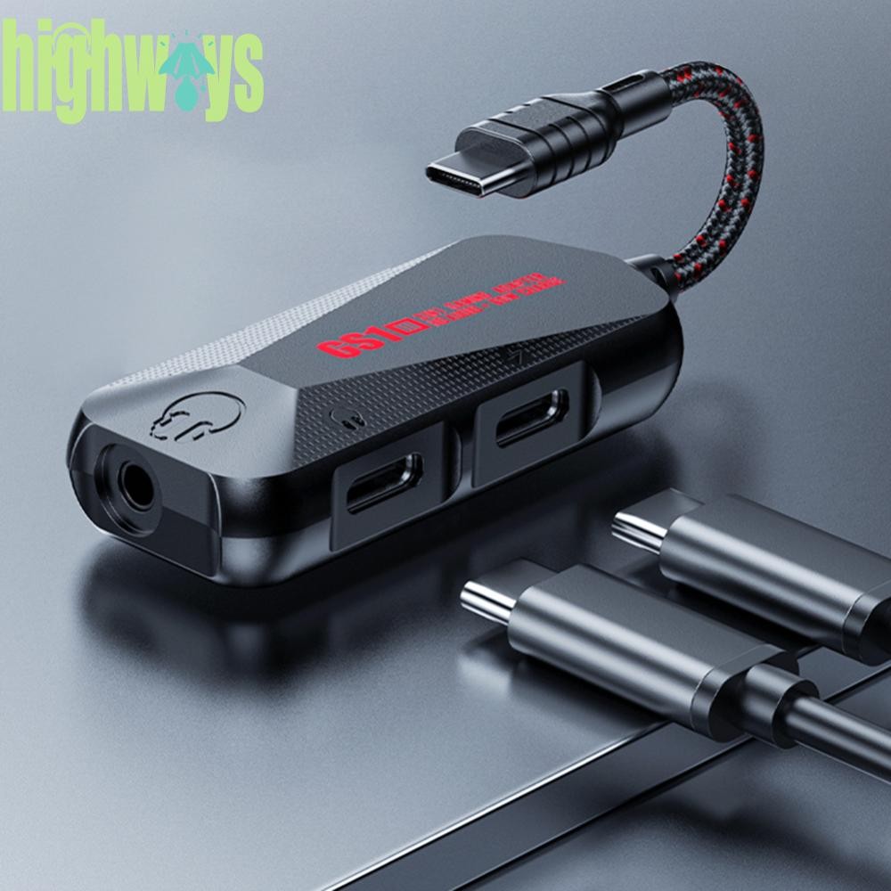 3-in-1 Phone Sound Card Adapter Type-C To 3.5mm Mobile Phone Game Sound ...