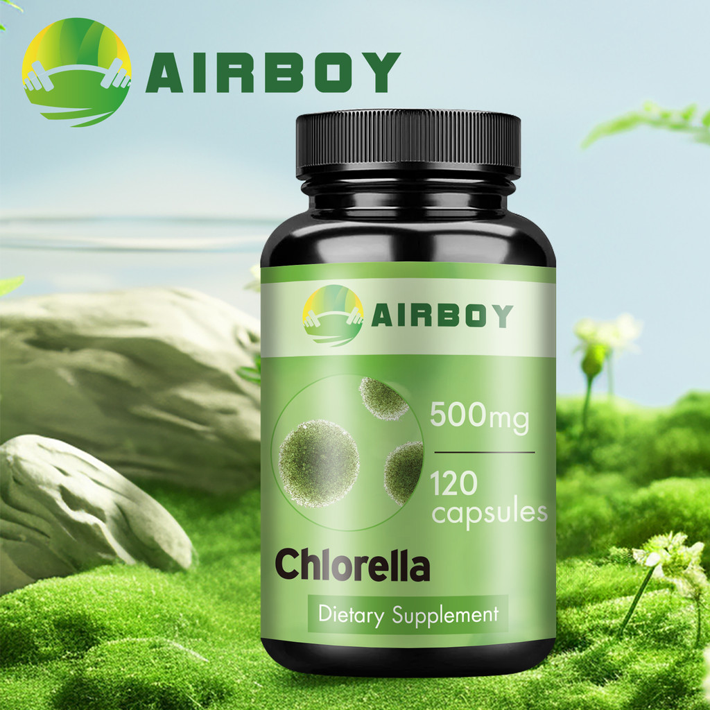 Chlorella 500 mg - Broken Cells - Energy & Immune Booster, Detoxifier ...