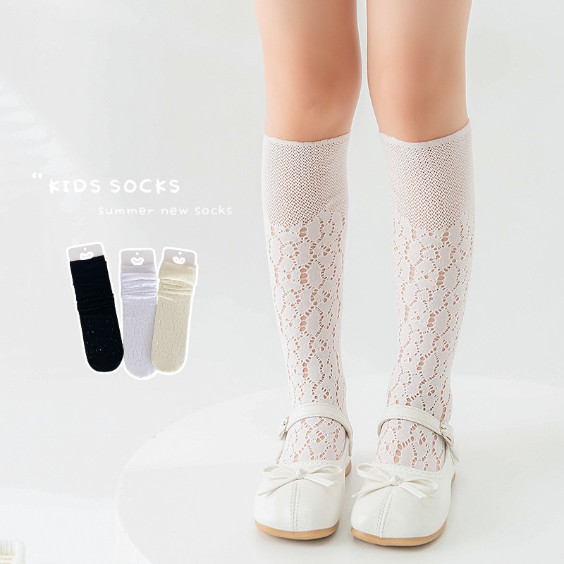 Children'S Socks Summer Thin Loose Socks Lolita Lace Mesh Princess ...