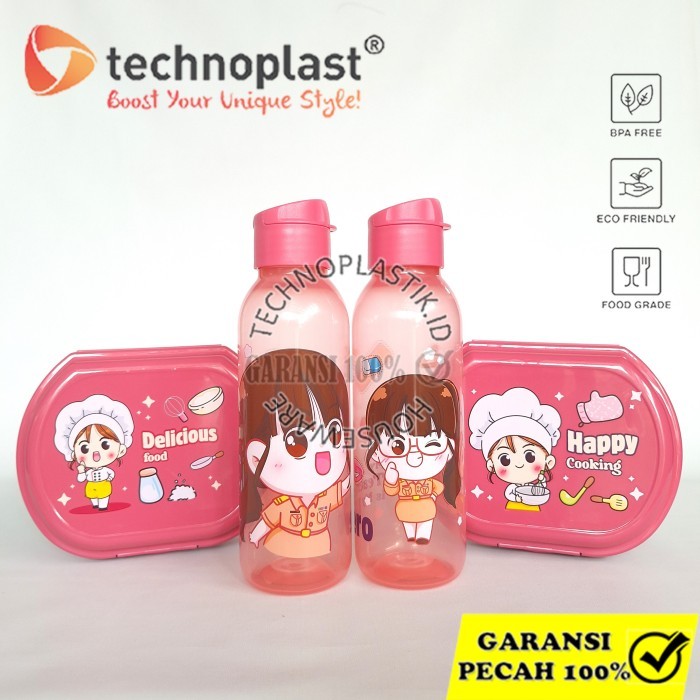 TECHNOPLAST Mealtime Magic Lunch Box 710ml and Drinking Bottle 530 ML ...
