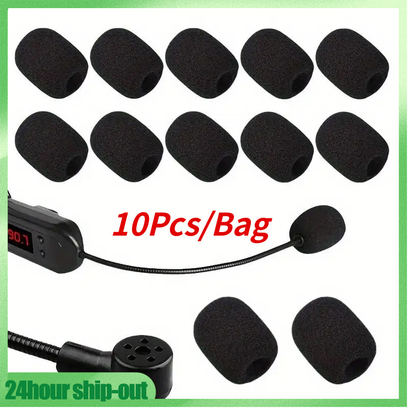 10Pcs Round Ball Lavalier Microphone Foam Sponge Windshields for Small ...