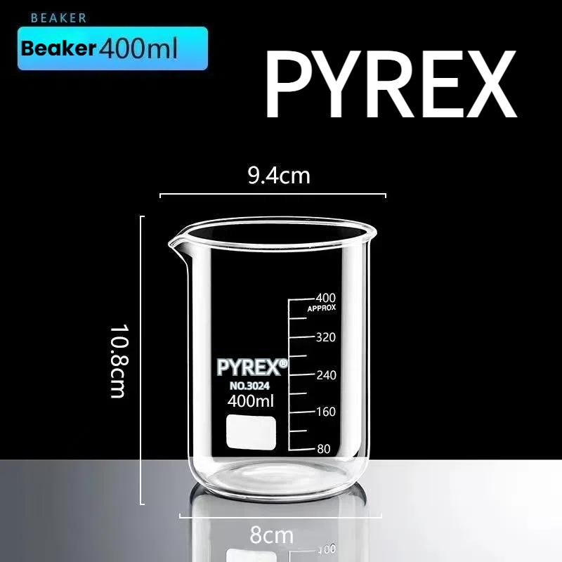 400ML Orihinal na PYREX Beaker Glass Ginawa Alemanya Nakakakita sa iba ...