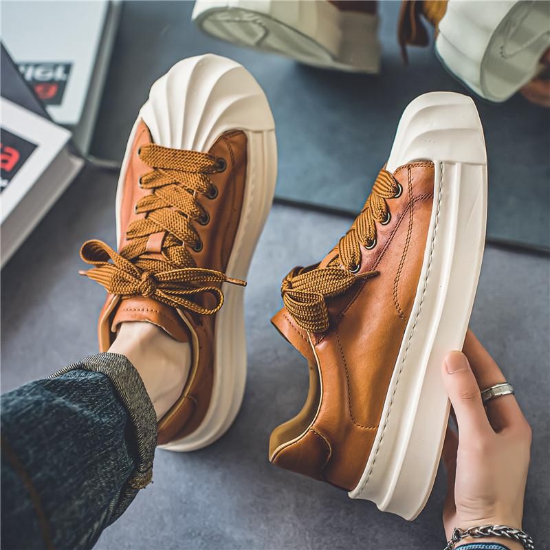 Shell Toe Men's Shoes Spring New Style Youth White Shoes Men's Leather ...