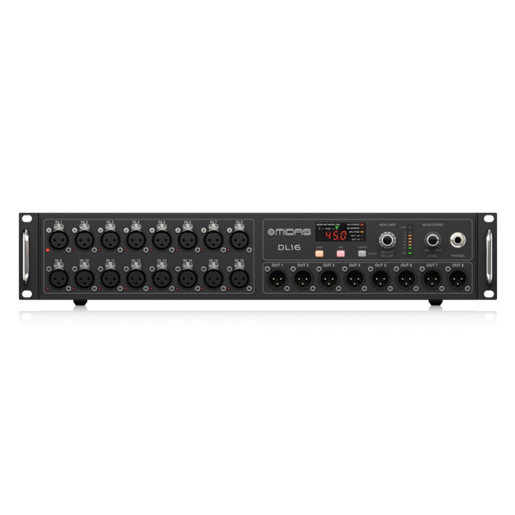 Midas DL16 16-Input 8-Output Digital Stage Box with Remote-Controlled ...