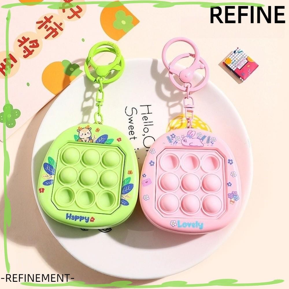 REFINEMENT Squishy Fidget Toys, 9 Keys Plastic Squeezy Toys, Finger ...