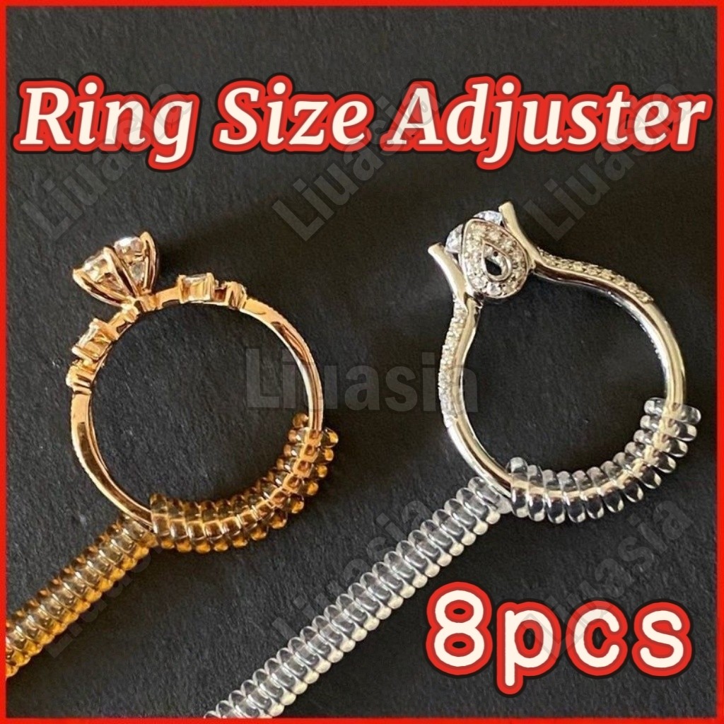Ring Size Adjuster Transparent Spring Cord Set Small Adjuster For Loose ...