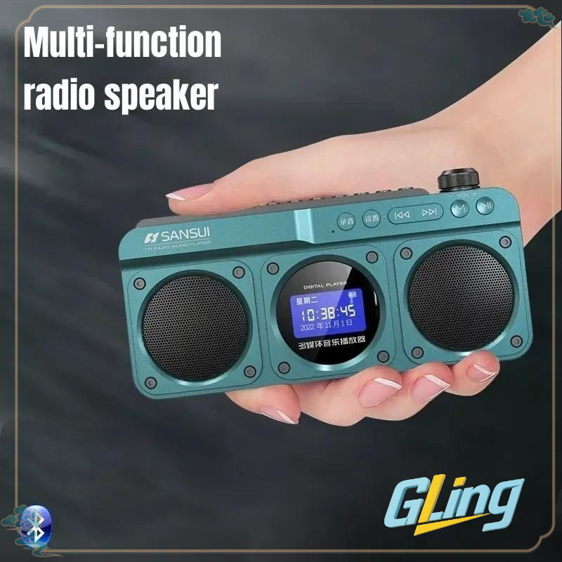 SANSUI F28 Dual Speaker Wireless Bluetooth Radio for the Middle and ...