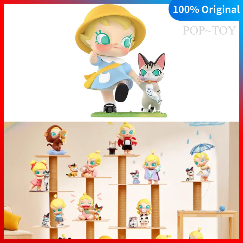 POPMART Baby Molly baby tabby Series Figures Blind Box Cute Gift pop ...