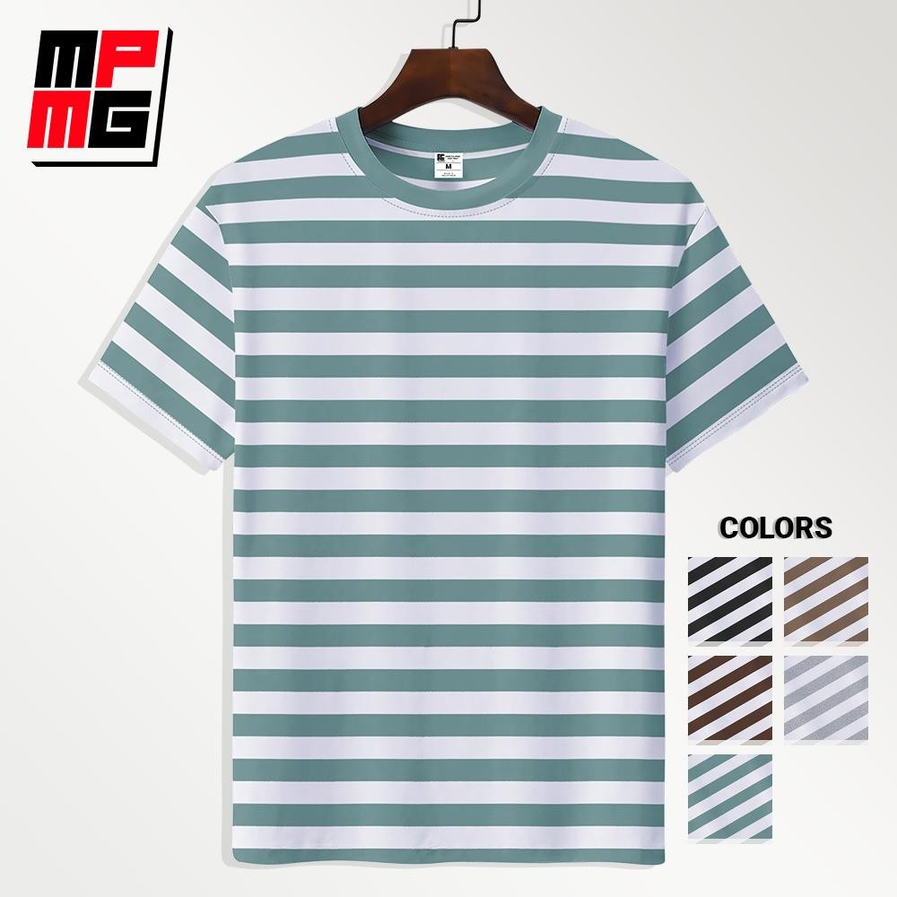 MPMG Oversized Striped Shirt For Men And Women | Shopee Philippines