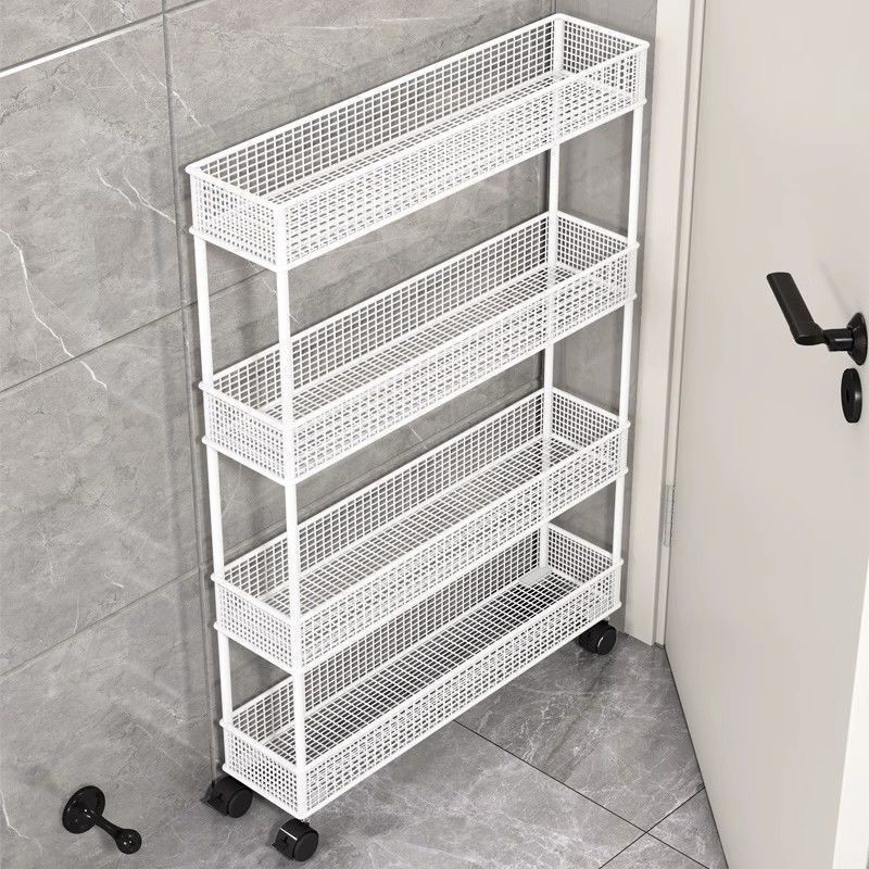 Gap behind the Door Bookshelf and Storage Shelf Floor Narrow Storage ...