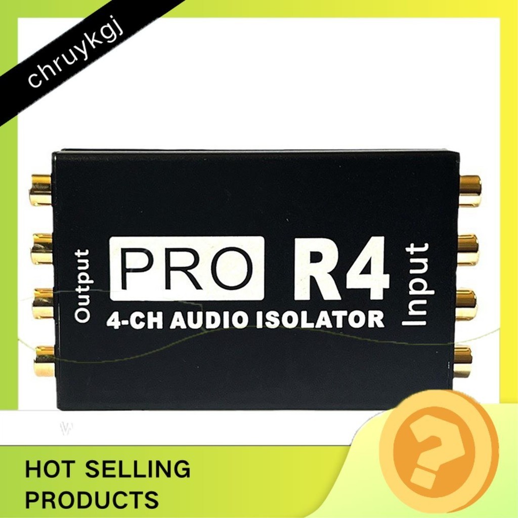 chruykgj Audio Isolator 4CH Audio Noise Reducer Current Ground Loop ...