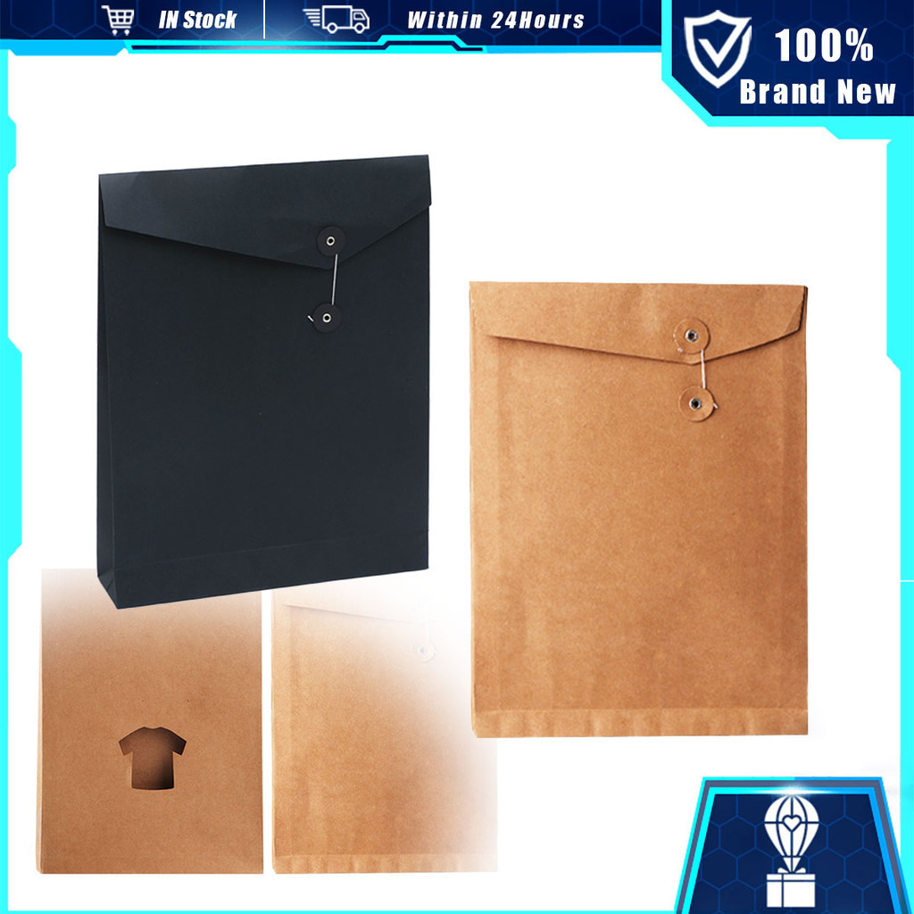 Kraft Envelope For Invitation A4 Paper Rope File Bag, Project Folder ...