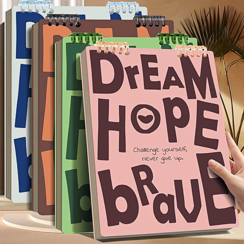 Flip Up Loose-leaf Notebook College Student Notepad American Retro ...