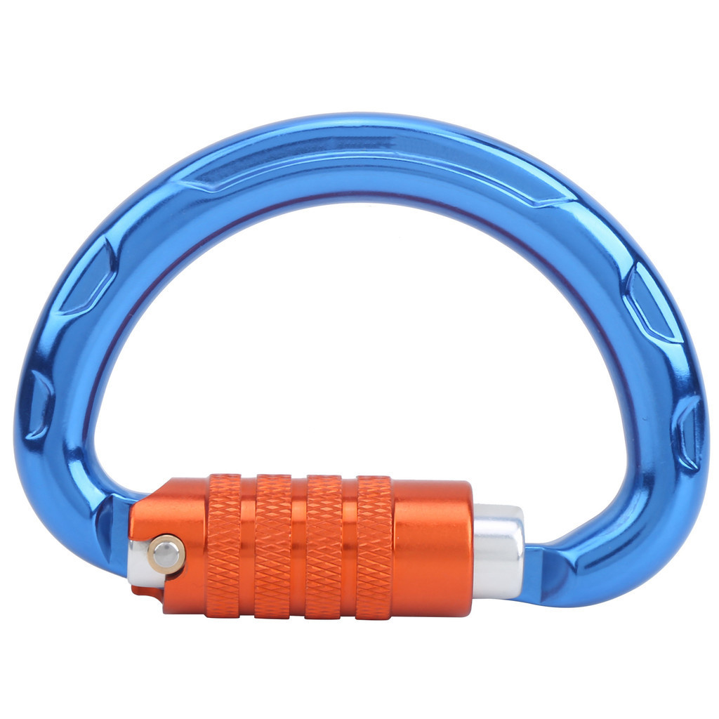 Outdoor Semi‑Circle Auto Locking Carabiner Mountaineering Climbing ...