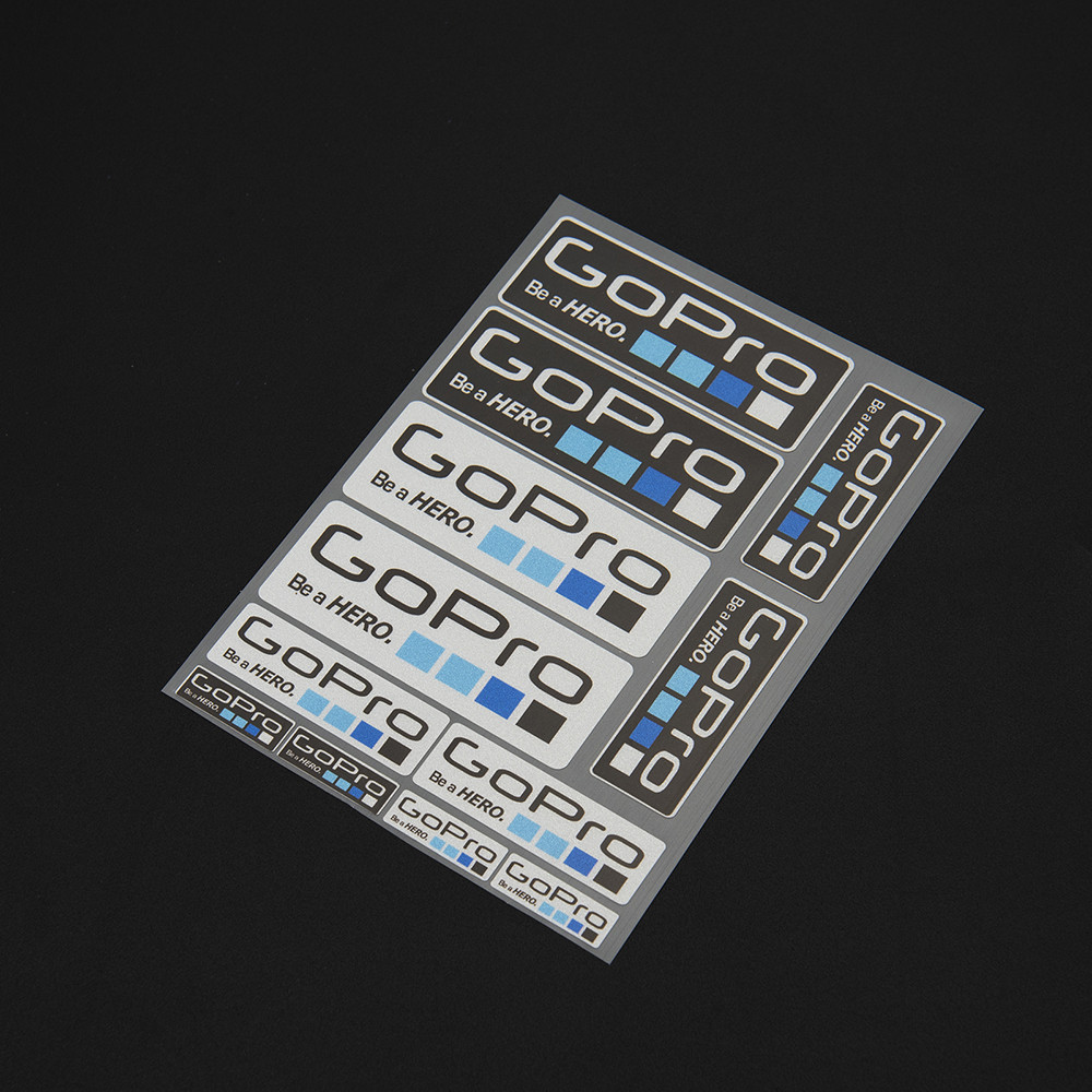 Motorcycle Stickers GoPro Action Camera Laminated Car Bike Helmet ...