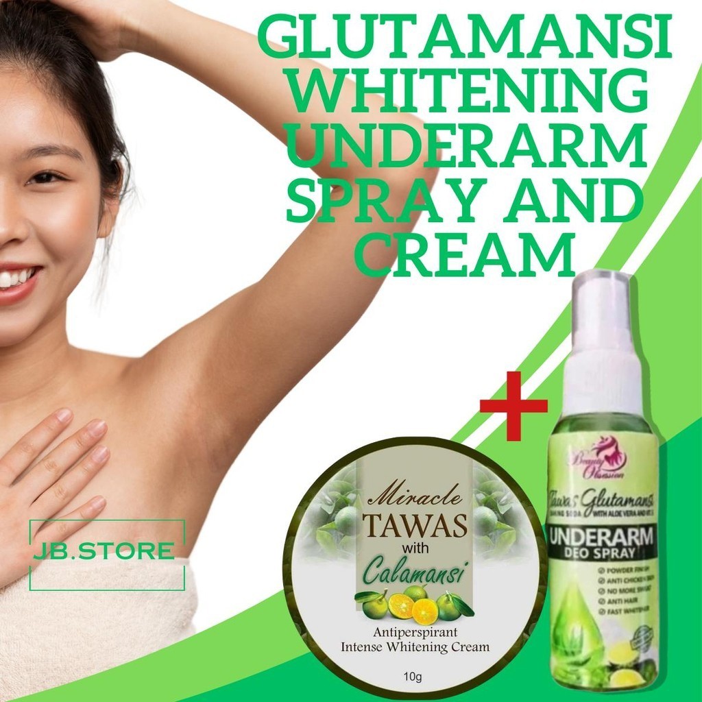 Tawas Calamansi Underarm Cream and Spray Bundle for Absolute Whitening ...