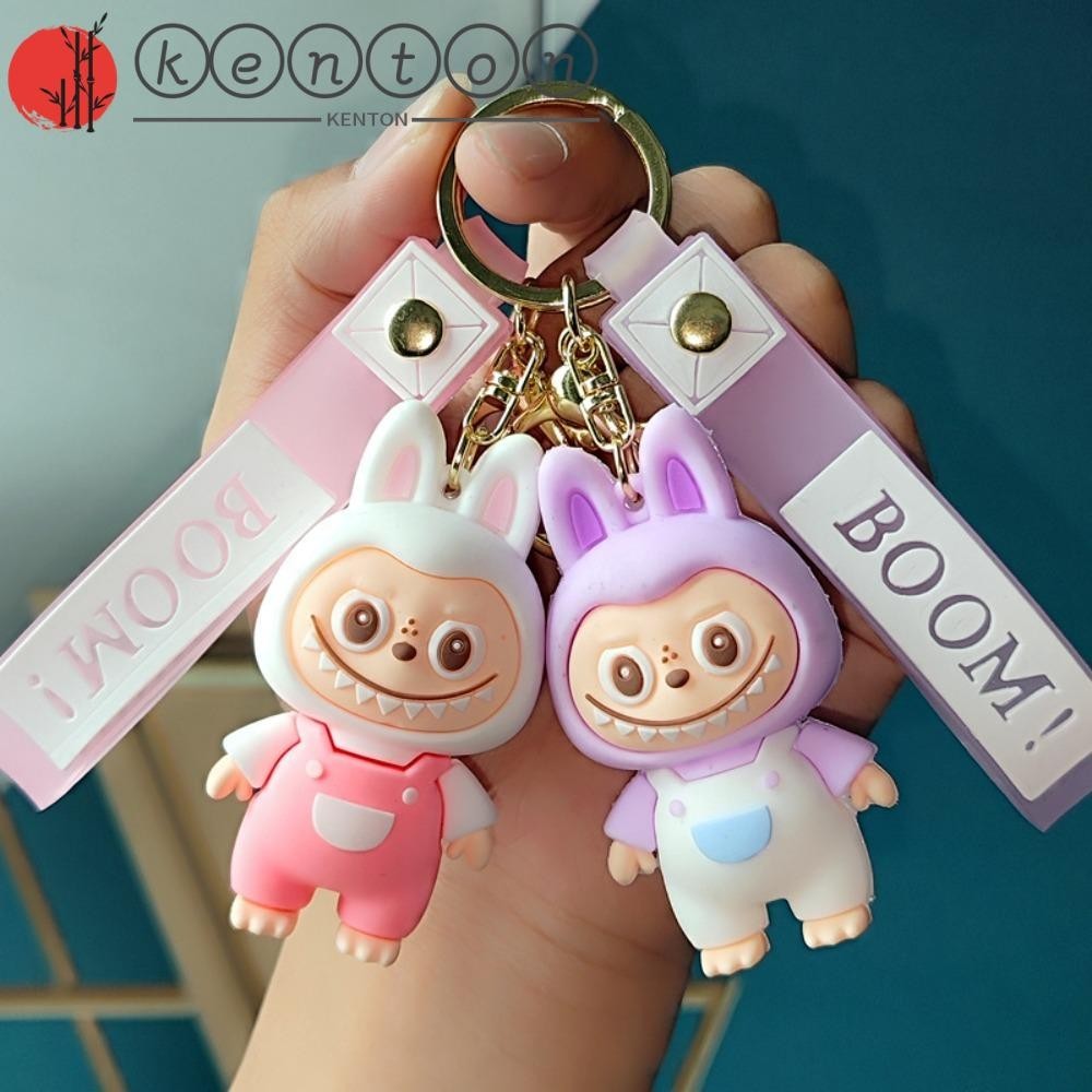 KENTON Labubu Doll Keychain, Backpack Charms Silicone Pendant Cartoon ...