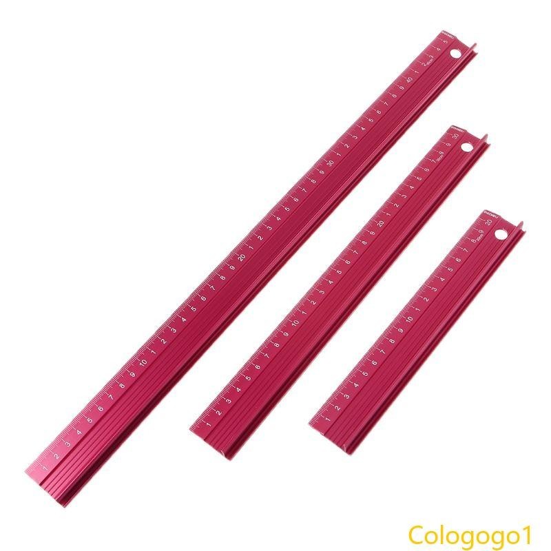 COLO Professional Aluminum Alloy Straight Ruler Protective Scale ...