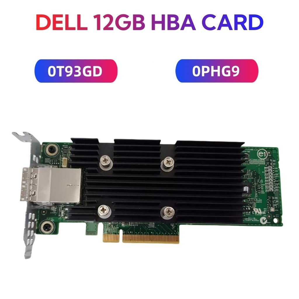 Dell Dual-Port 12Gb/s SFP SAS Host Bus Adapter Dell P/N: 0T93GD Tested ...