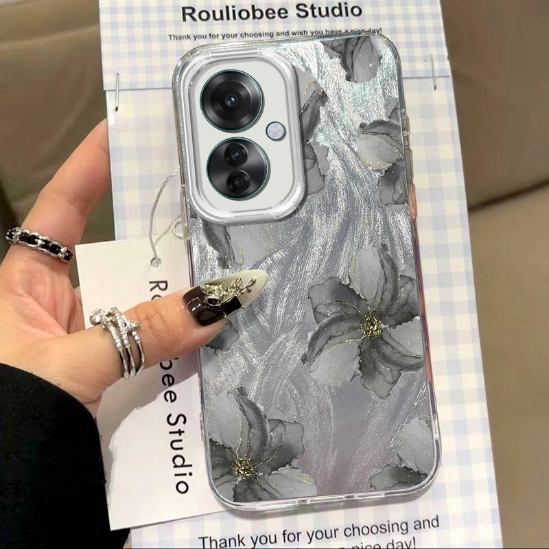 Casing OPPO Reno 11F Reno11F 5G case New Fashion Cute aesthetic colourful flower butterfly leaf ...