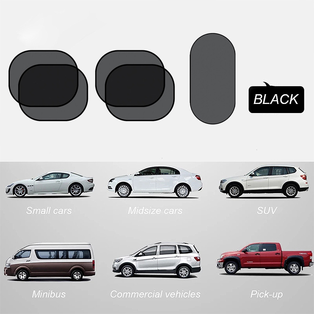 Rear Side Block Car Shading Sun Shade Heat Insulation 5 Piece Set Block ...