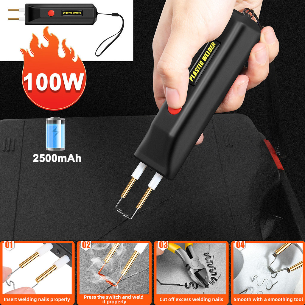 Cordless Plastic Welder Gun 100W Welding Machine 4.0Ah Rechargeable ...
