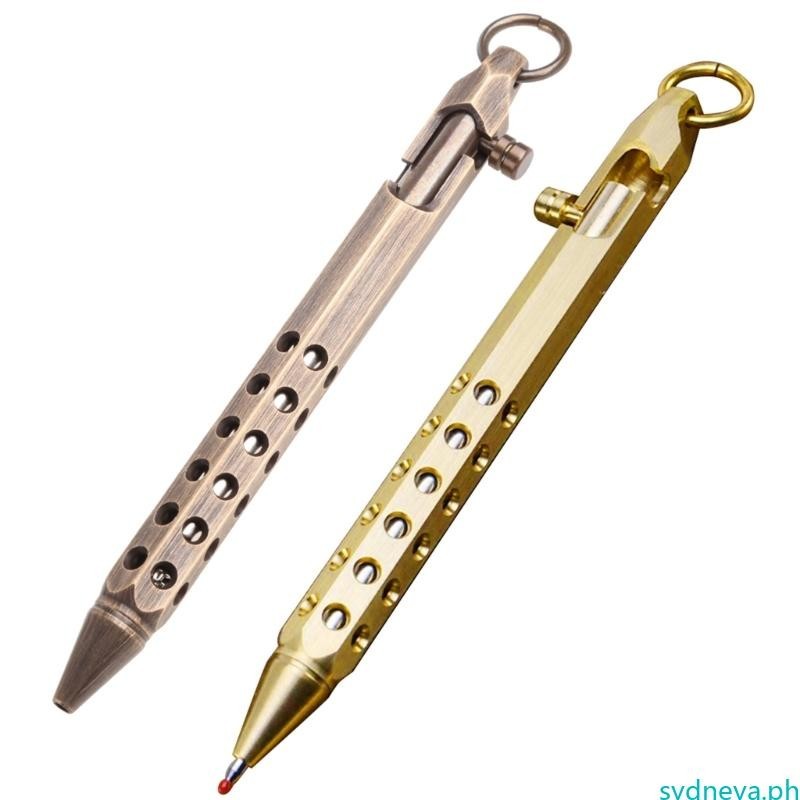Best Handmade Solid Brass Pen Hexagonal Bolt Type Action Gel Pen School Stationery | Shopee ...
