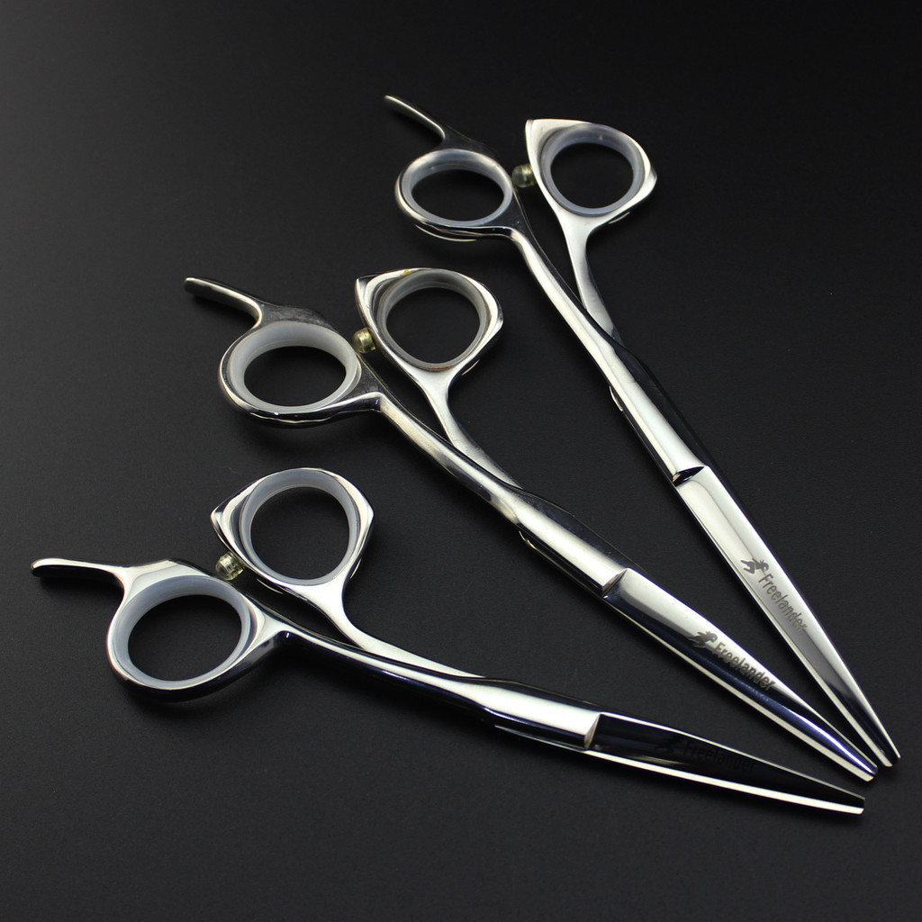5/5.5/6.0 inch bright light blind hole personality hair scissors Flat ...