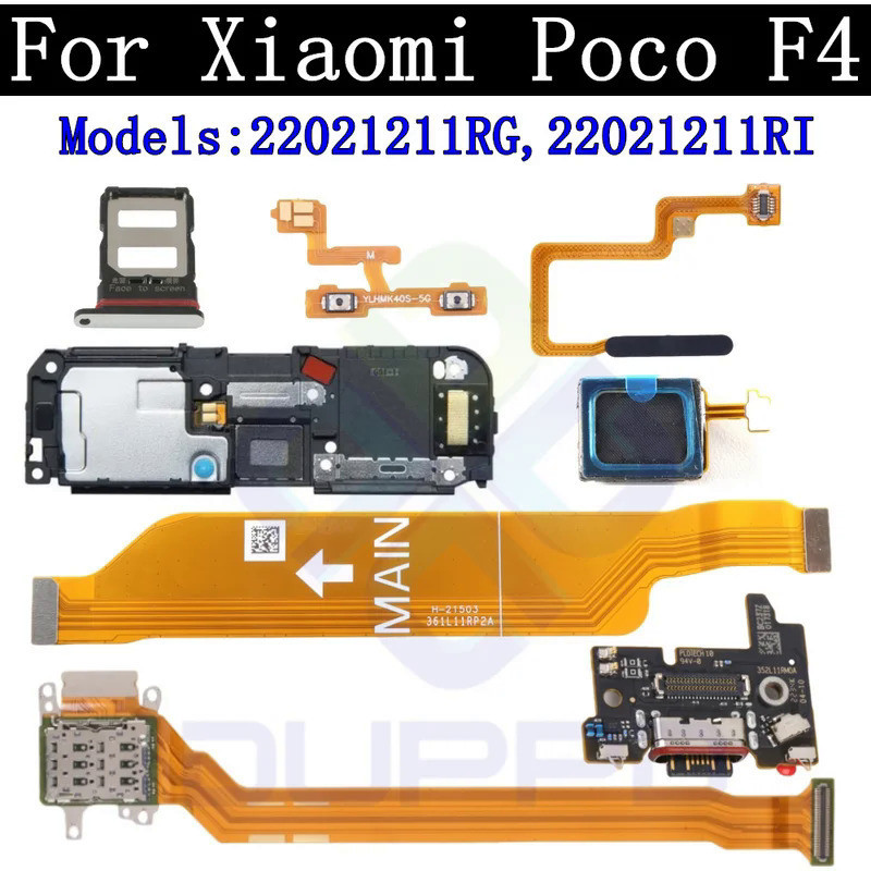 SIM Card Charging Port Board Fingerprint Sensor Off On Motherboard Flex ...
