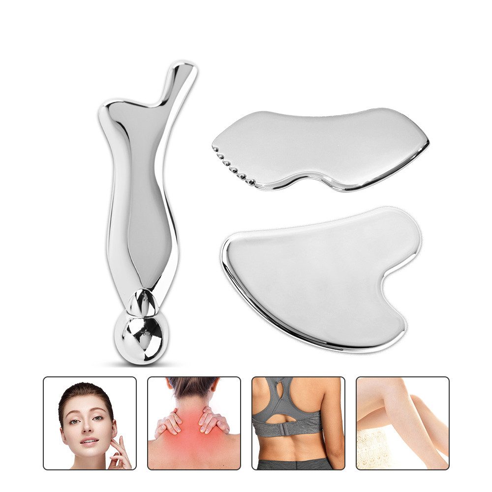 Stainless Gua Sha Tools Steel Scraping Massage Tool Facial Massage ...