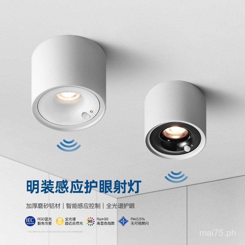 ledHuman Body Induction Surface Mounted Spotlight Household Hallway ...