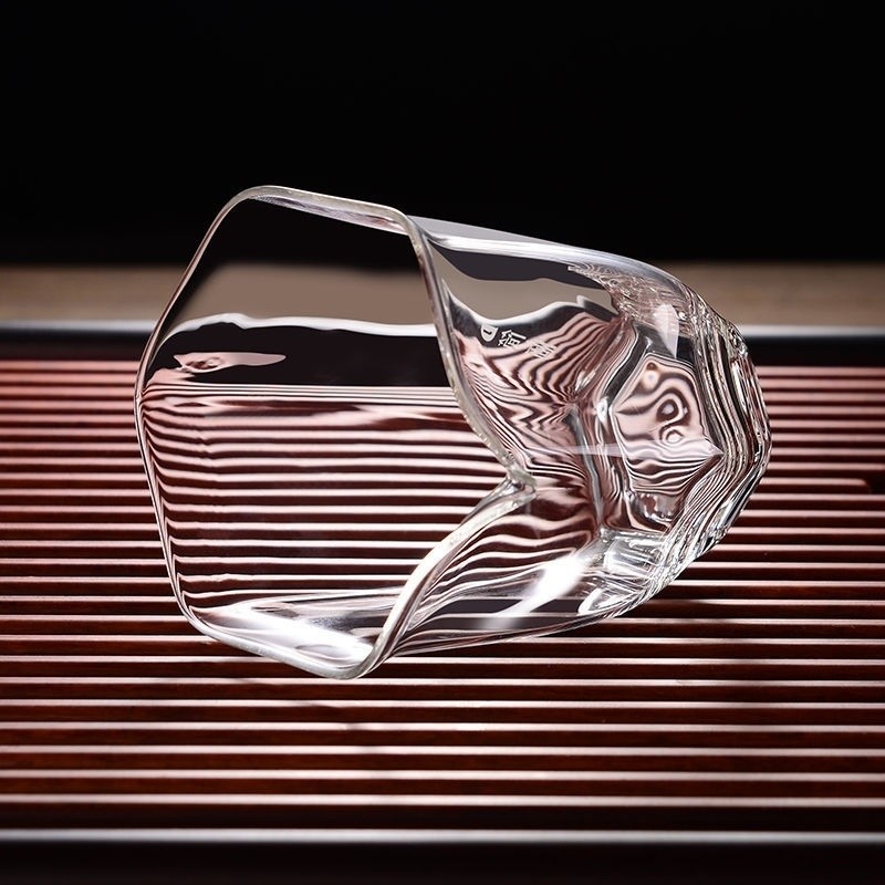 Fair Cup Kung Fu Tea Set Thickened High Transparent Glass Hexagonal Tea ...