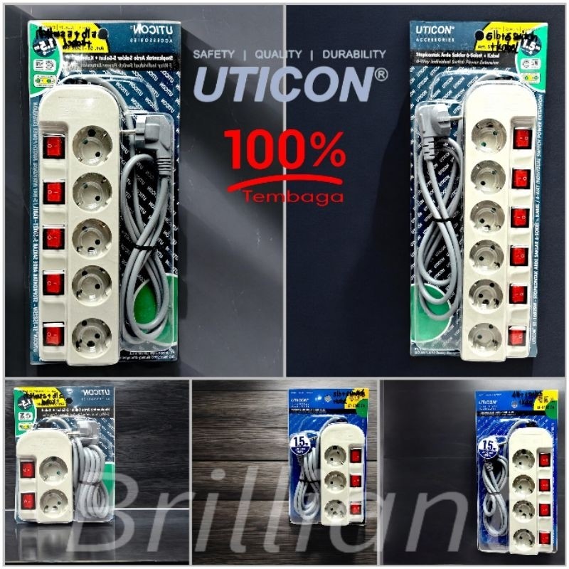 Go - Original UTICON Socket + Cable - 2 / 3 / 4 / 5 / 6 Holes + On Off ...