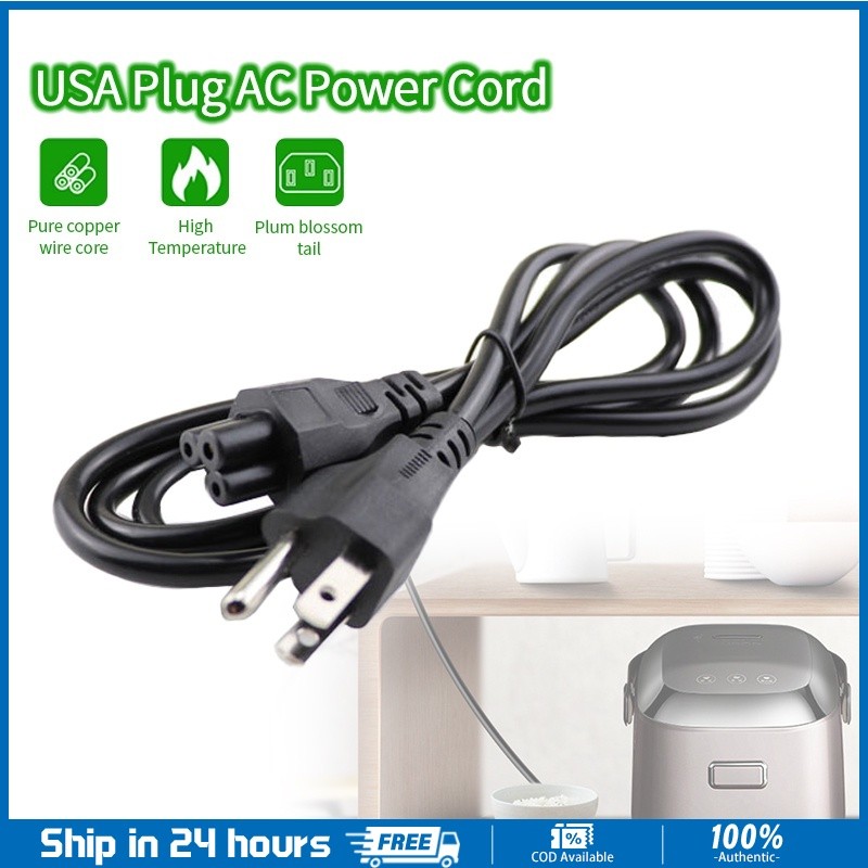 1.5m 5FT US Plug Unlimted Power Cables Mickey Mouse 3 Prong AC Power ...