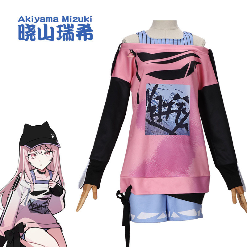 World Plan Colorful Stages!Feat. Hatsune Miku Akayama Miki cos Suit Game Sweatshirt Cute Girl ...