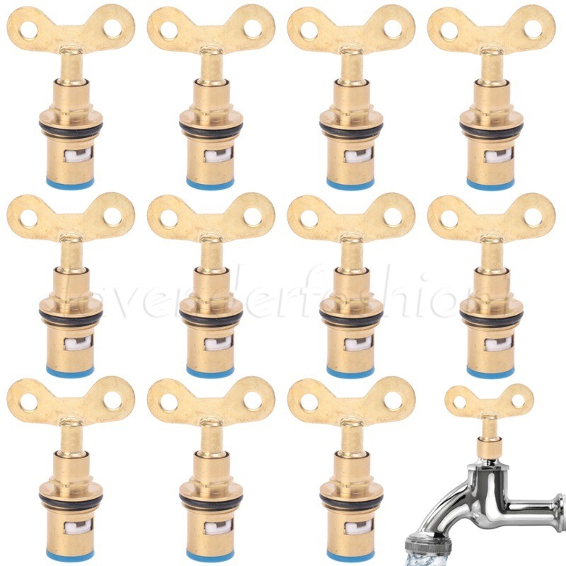 Anti-theft Lock Faucet Switch Key - Faucet Valve Core - Yellow Copper ...